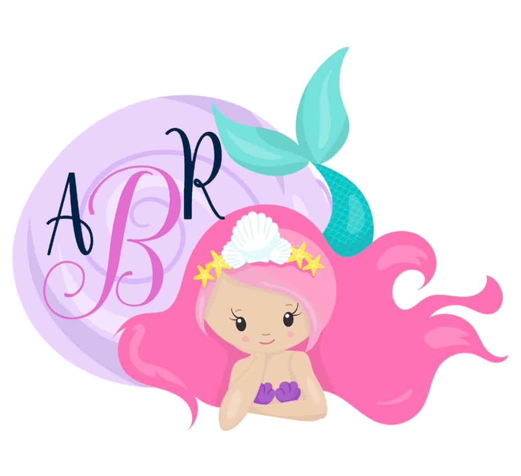 FREE Mermaid Monogram | Create Online & Print at Home