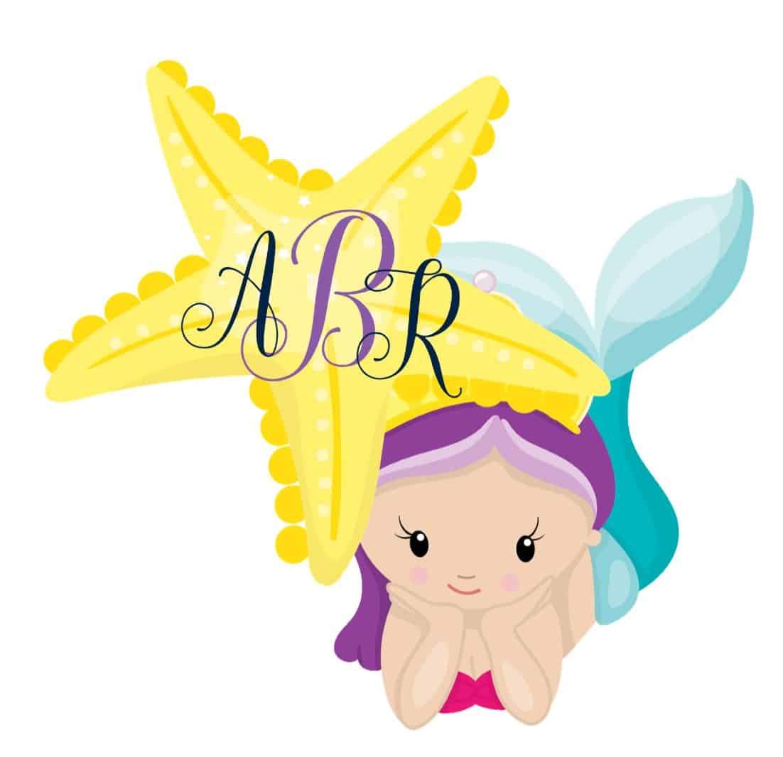 FREE Mermaid Monogram | Create Online & Print at Home