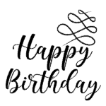Happy Birthday Calligraphy | Edit Online then Download