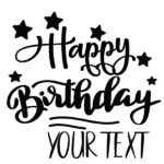 Happy Birthday Calligraphy | Edit Online then Download