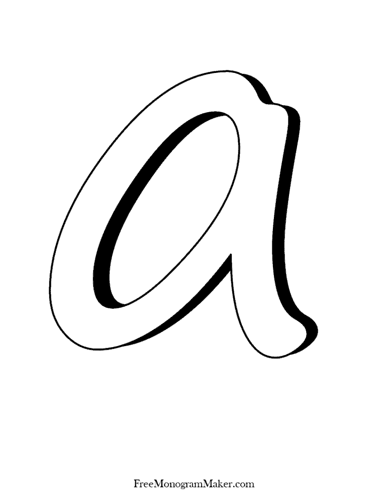 Bubble Letter A