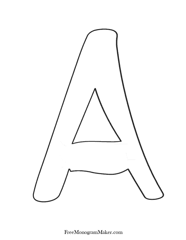 Bubble Letter A