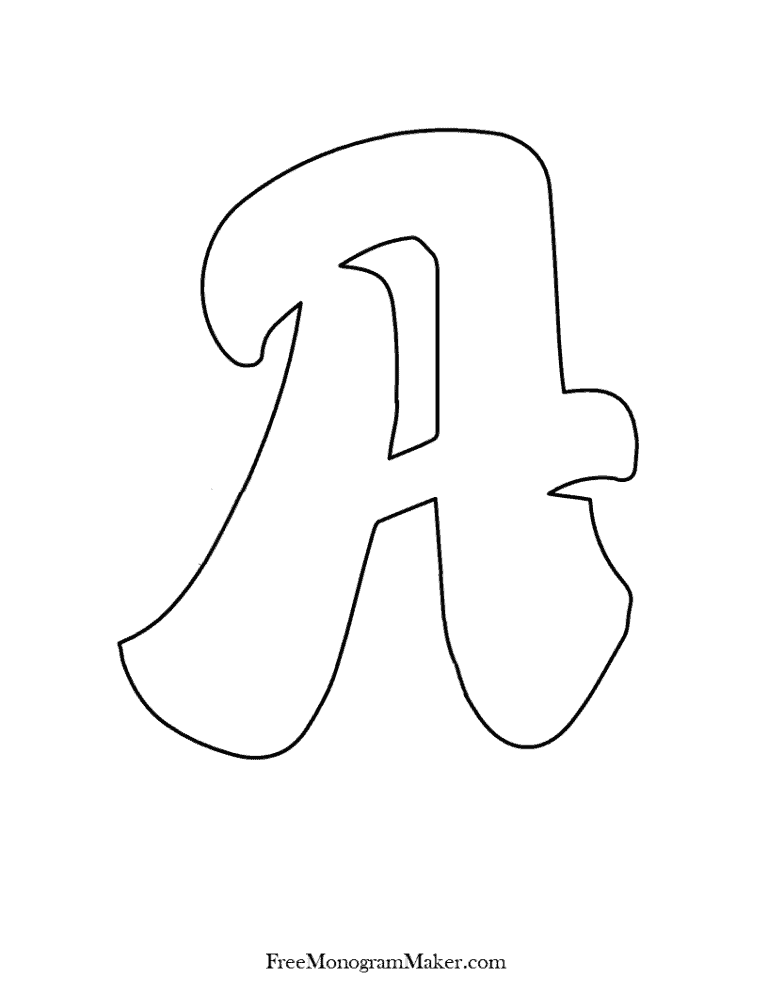 Bubble Letter A