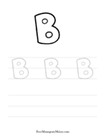 Bubble Letter B
