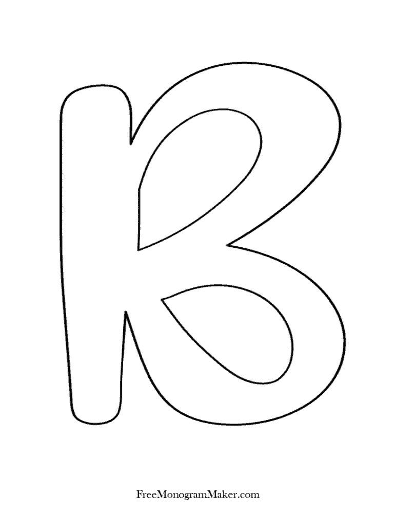 Bubble Letter B