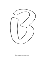 Bubble Letter B