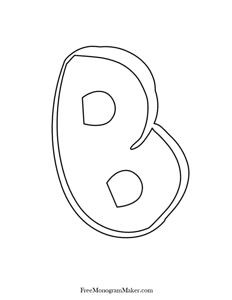 Bubble Letter B
