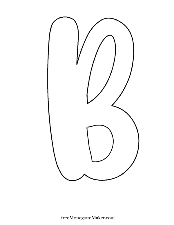 Bubble Letter B
