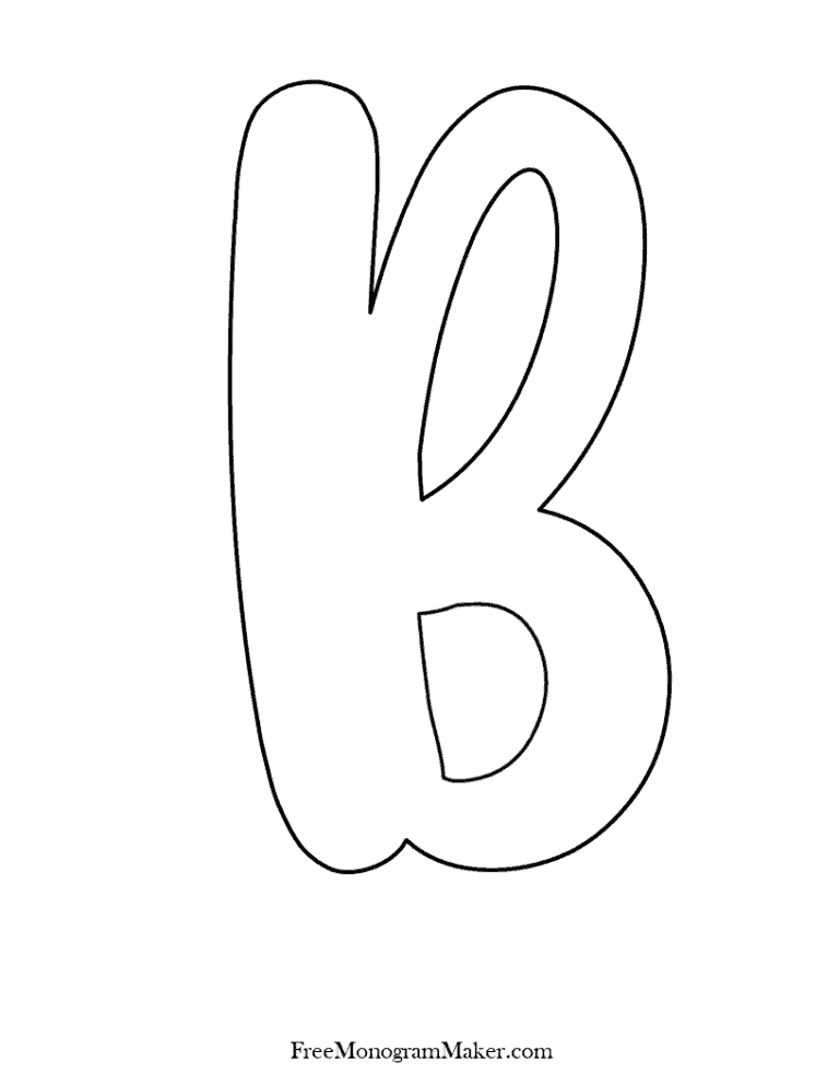 Bubble Letter B