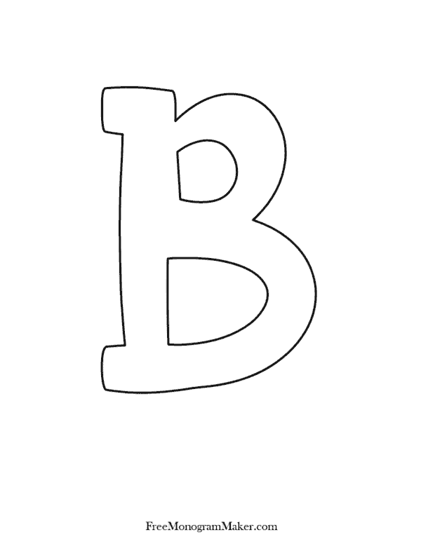 Bubble Letter B