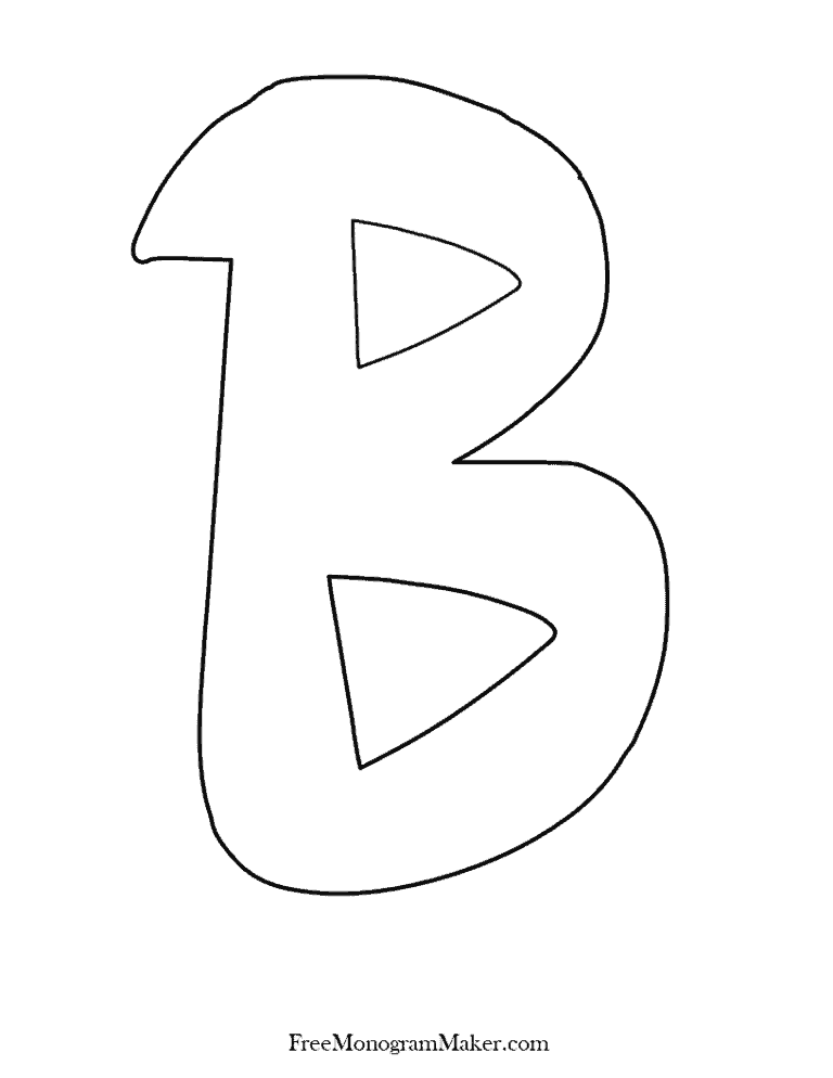 Bubble Letter B