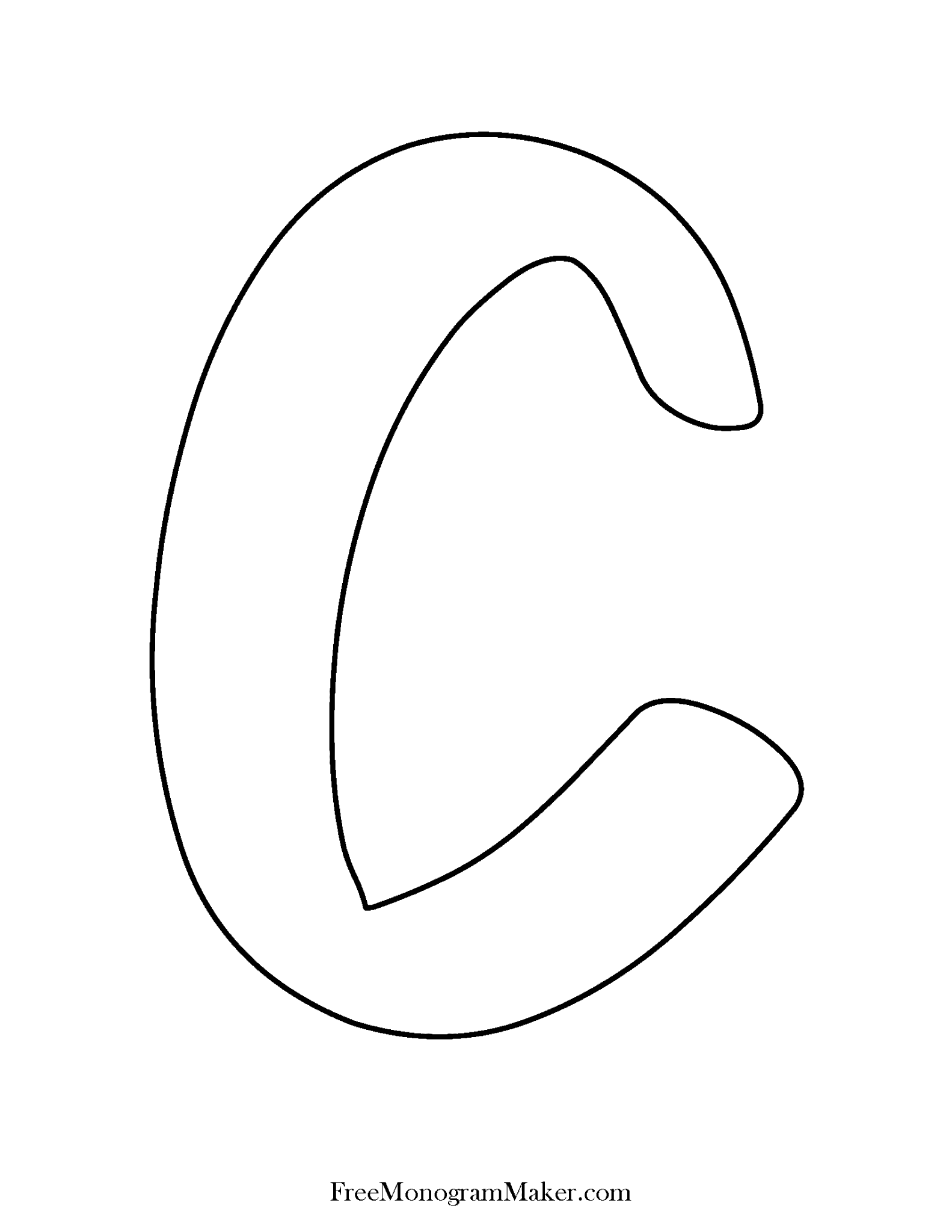 Bubble Letter C