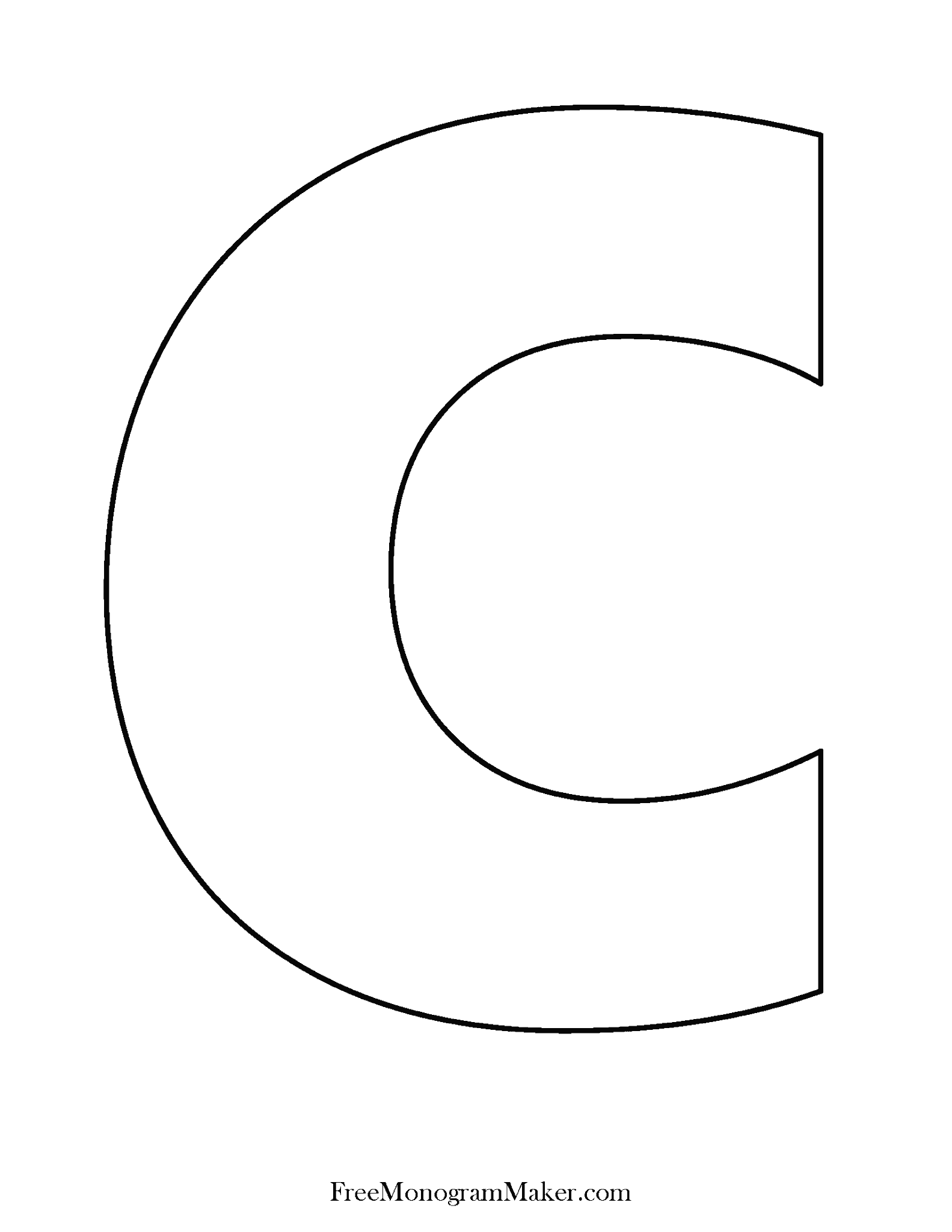 Bubble Letter C